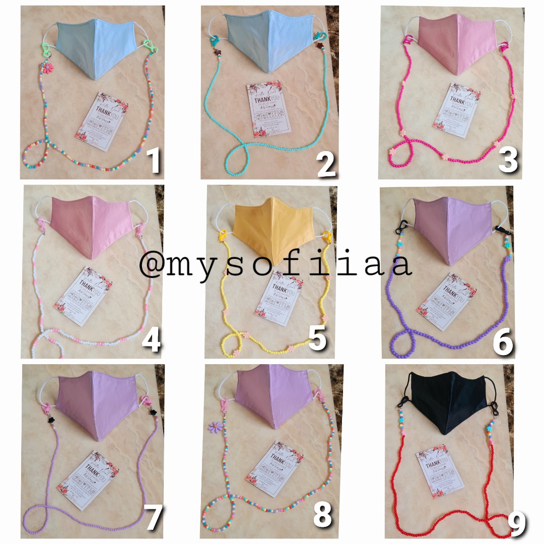 mask landyard, Health & Nutrition, Face Masks & Face Shields on Carousell