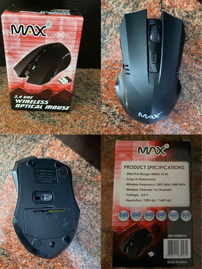Max品牌無線mouse *兩個* 一個全新另一個用過, 電腦＆科技, 電腦周邊及配件, 電腦滑鼠及相關產品 - Carousell