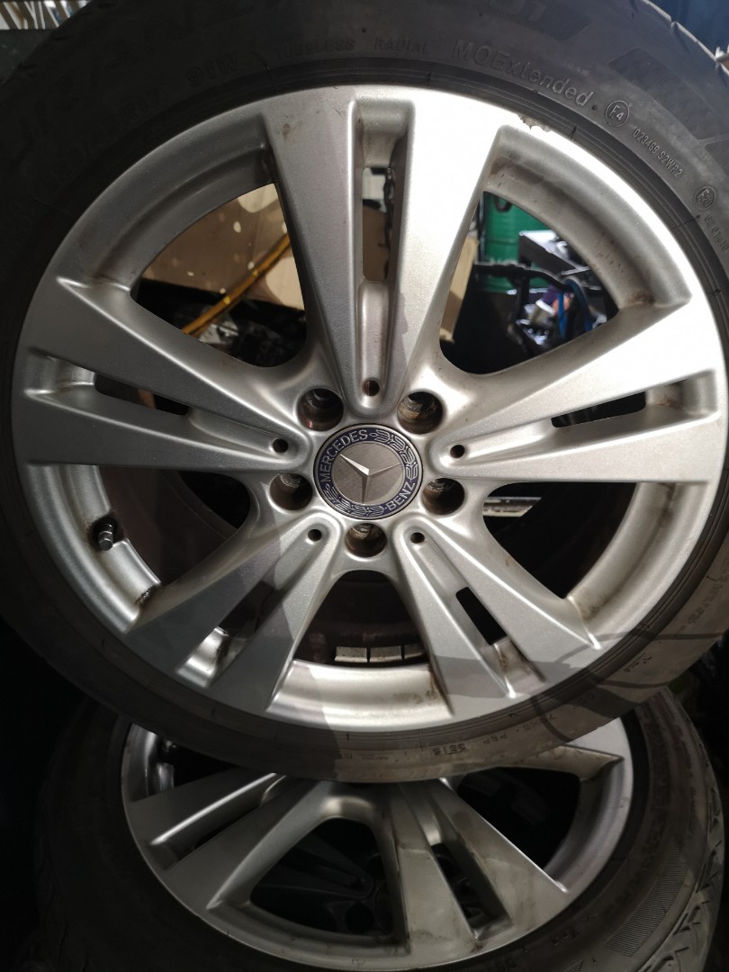 mercedes original 17'rim, Car Accessories, Tyres & Rims on Carousell