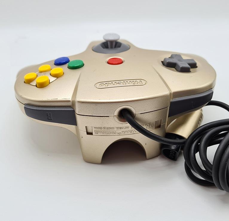 Original Nintendo 64 Controller N64 - Gold, Video Gaming, Gaming ...