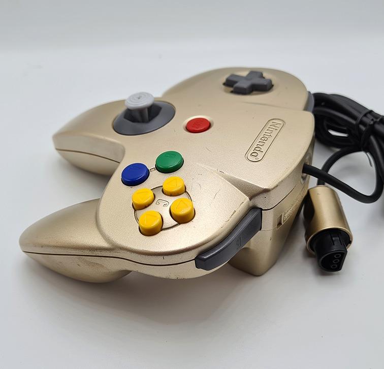 Original Nintendo 64 Controller N64 - Gold, Video Gaming, Gaming ...