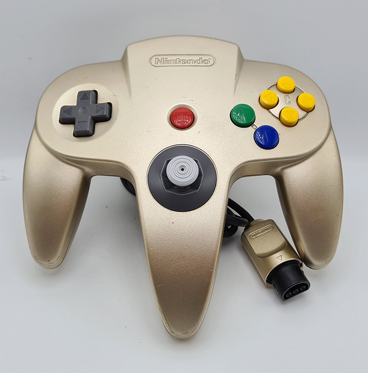Original Nintendo 64 Controller N64 - Gold, Video Gaming, Gaming ...