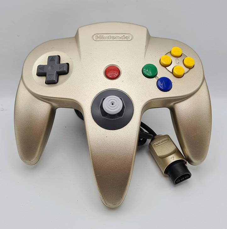 Original Nintendo 64 Controller N64 - Gold, Video Gaming, Gaming ...