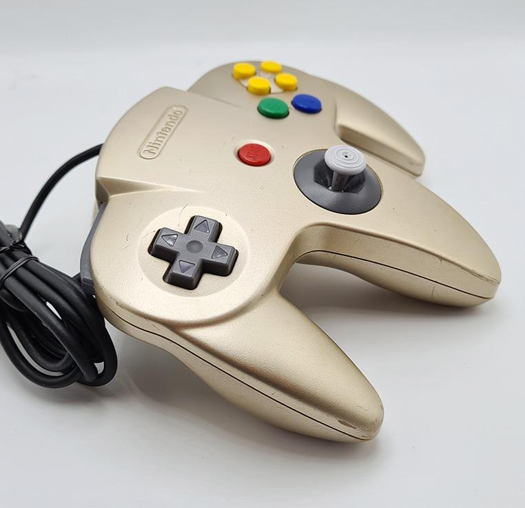 Original Nintendo 64 Controller N64 - Gold, Video Gaming, Gaming ...