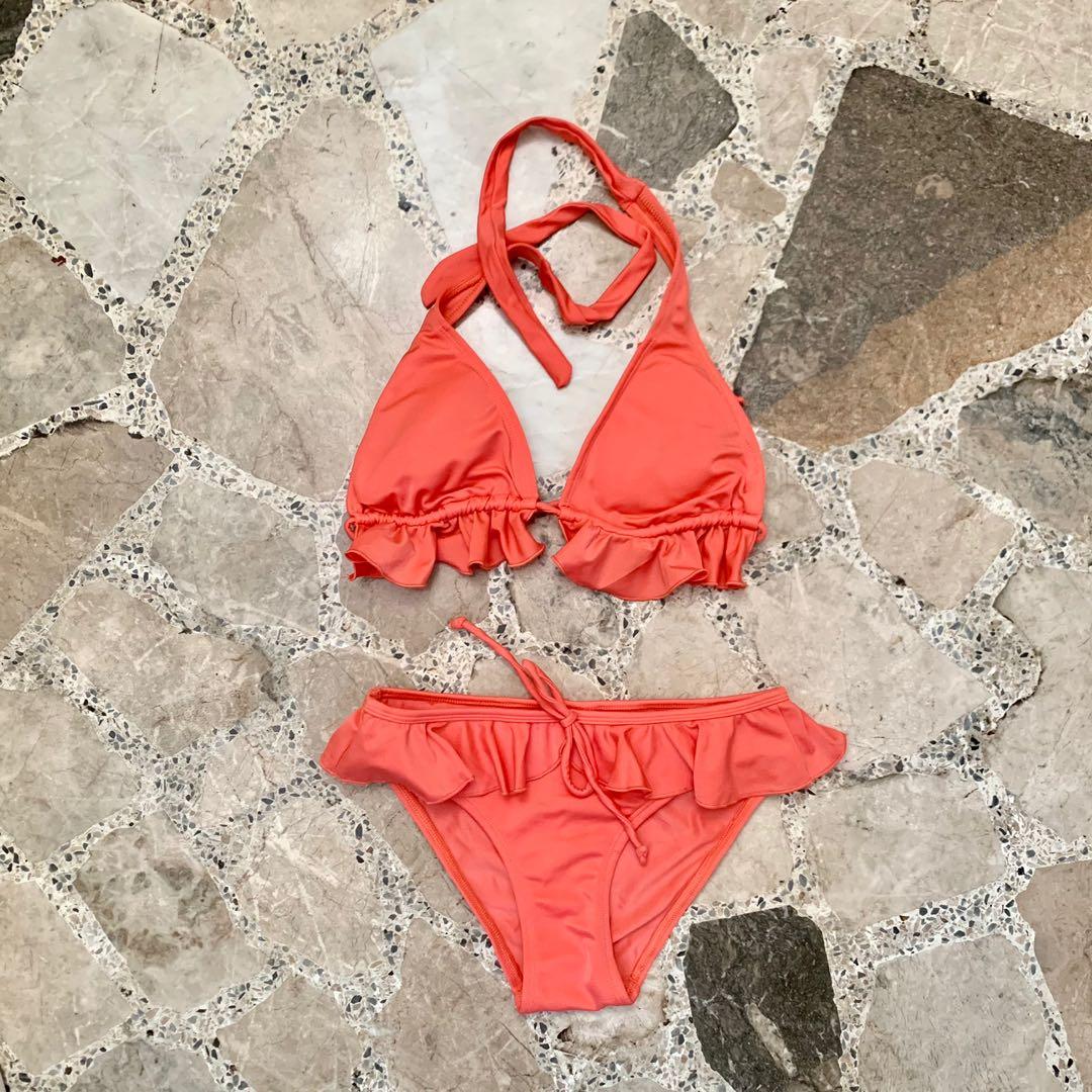 Peach Bikini, Women's Fashion, Swimwear, Bikinis & Swimsuits on Carousell