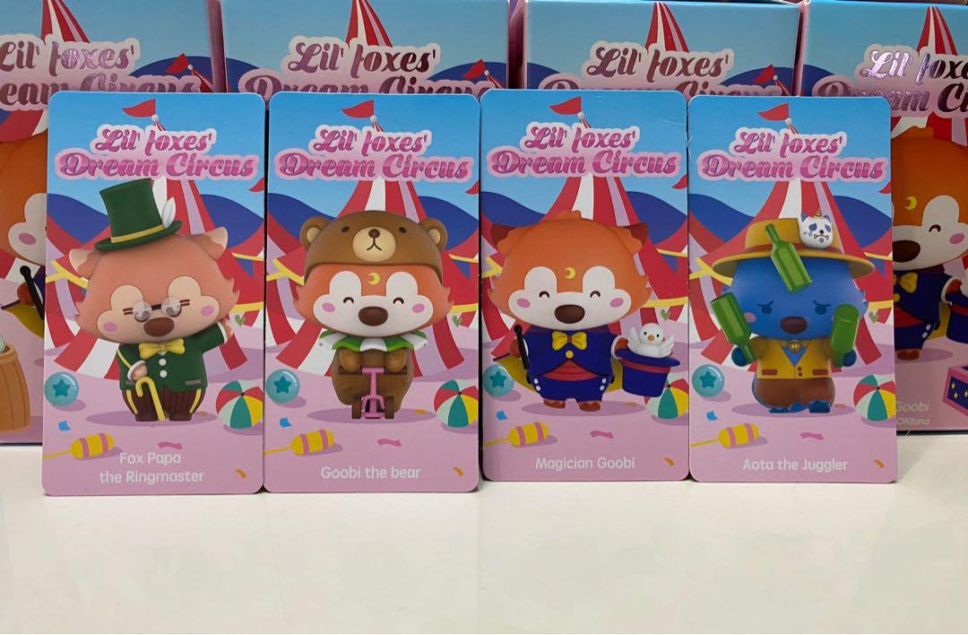 Popmart Lil Foxes Dream Circus, Goobi the kid fox foxFord movies studio ...