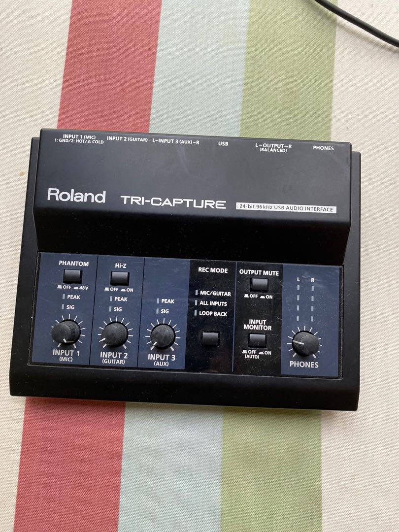 Roland Tri capture USB audio interface, Computers & Tech, Parts ...