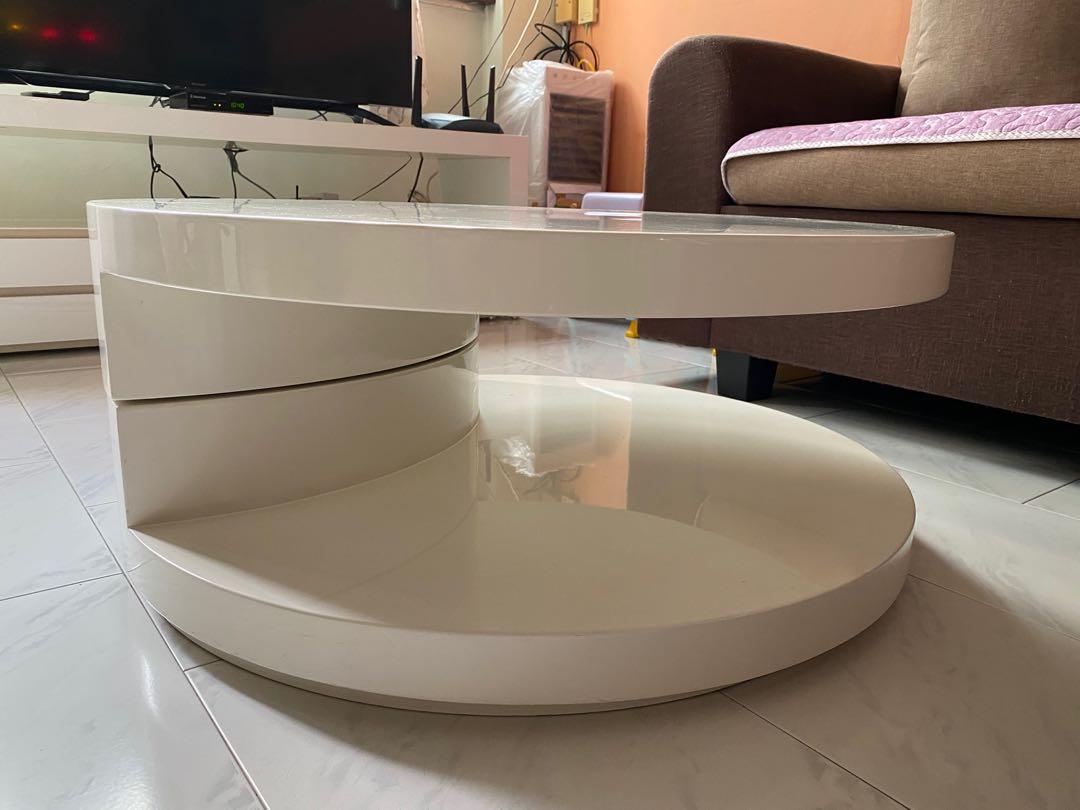 Rotating Coffee Table, Furniture & Home Living, Furniture, Tables ...