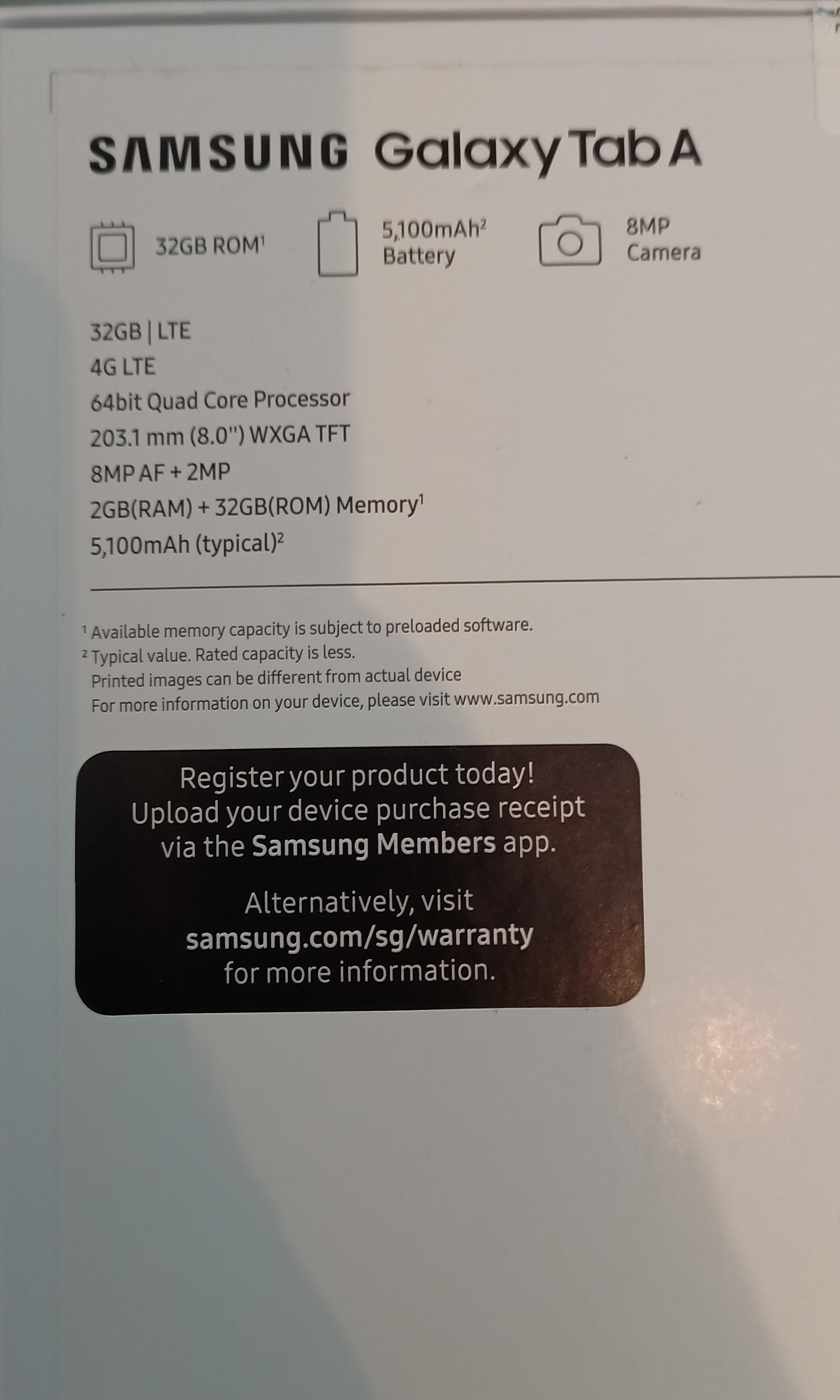 Samsung Galaxy Tab A (SM-T295), Mobile Phones & Gadgets, Tablets ...