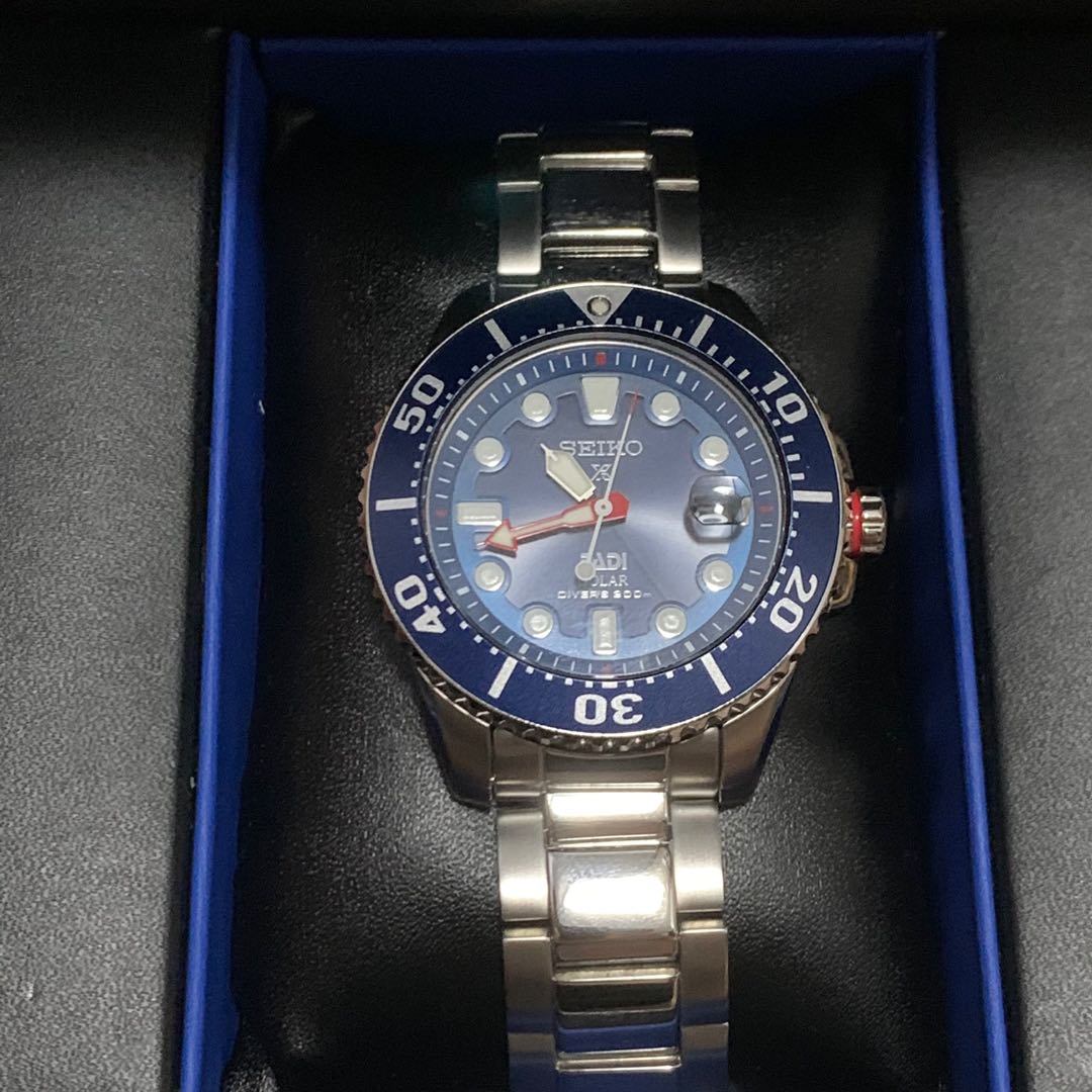 Seiko Blue Solar Padi Special Edition SNE435P1 prospex diver watch, Men ...