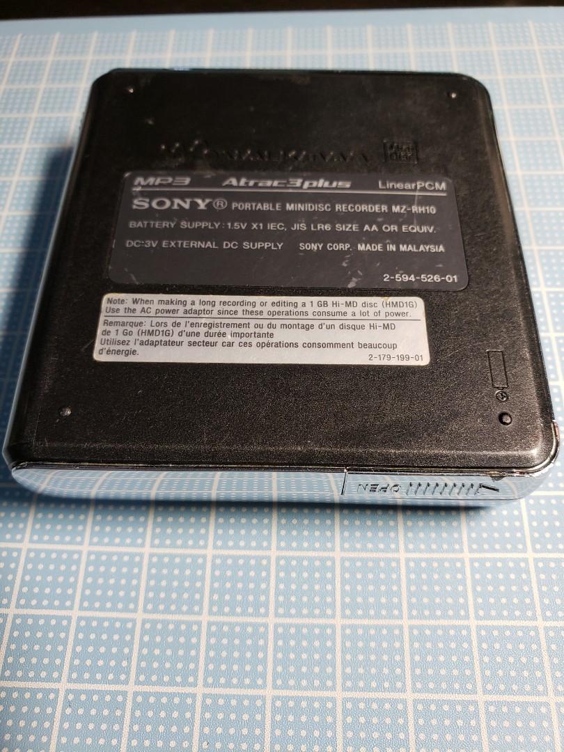 SONY HI MD Hi-md walkman MZ-RH10 RH10, 音響器材, 可攜式音響設備 - Carousell
