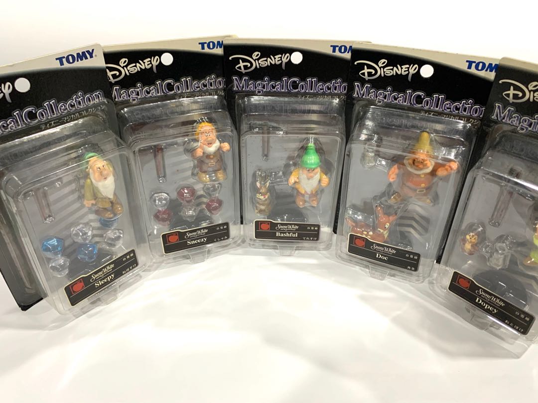 Tomy Disney Magical Collection Set of 5 Dwarves (Snow White and the ...