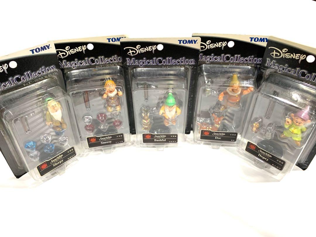 Tomy Disney Magical Collection Set of 5 Dwarves (Snow White and the ...