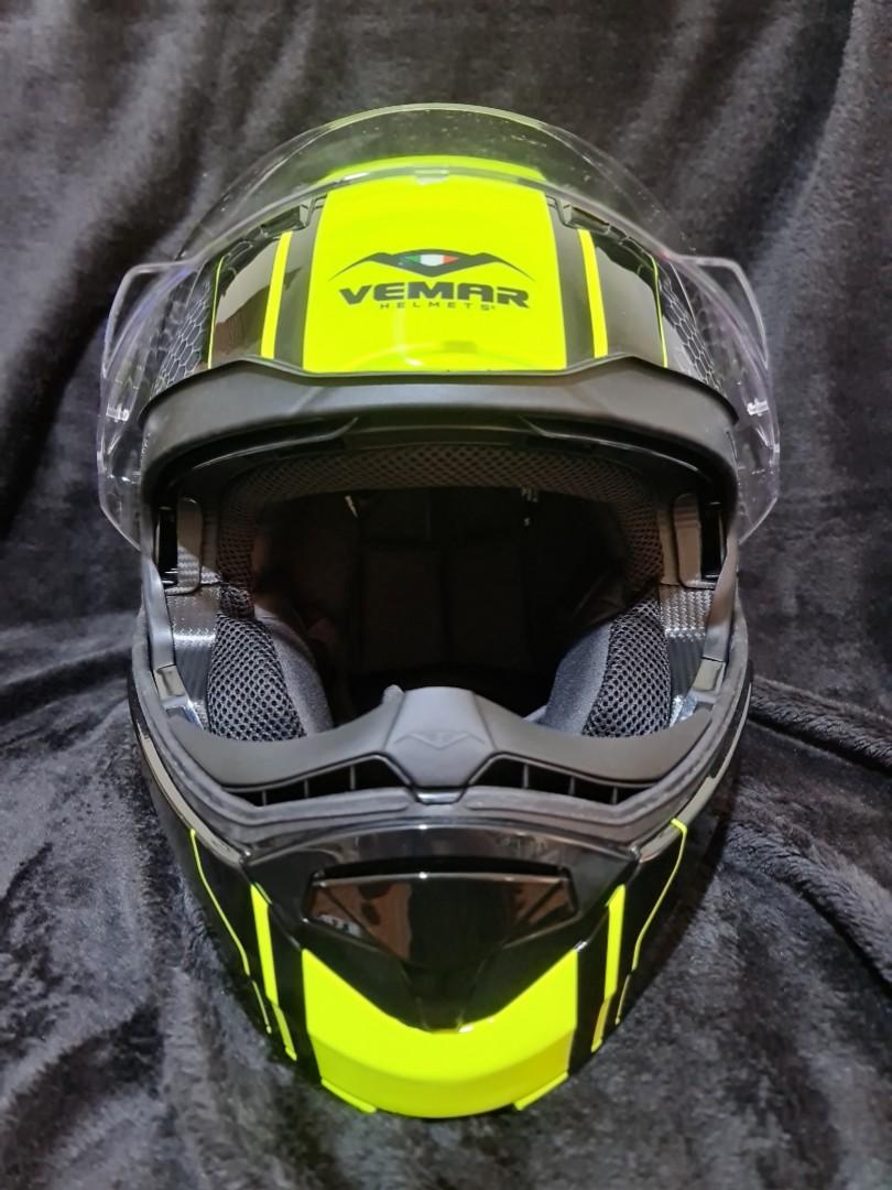 Vemar Helmet Modular/flip up, Motorcycles, Motorcycle Apparel on Carousell