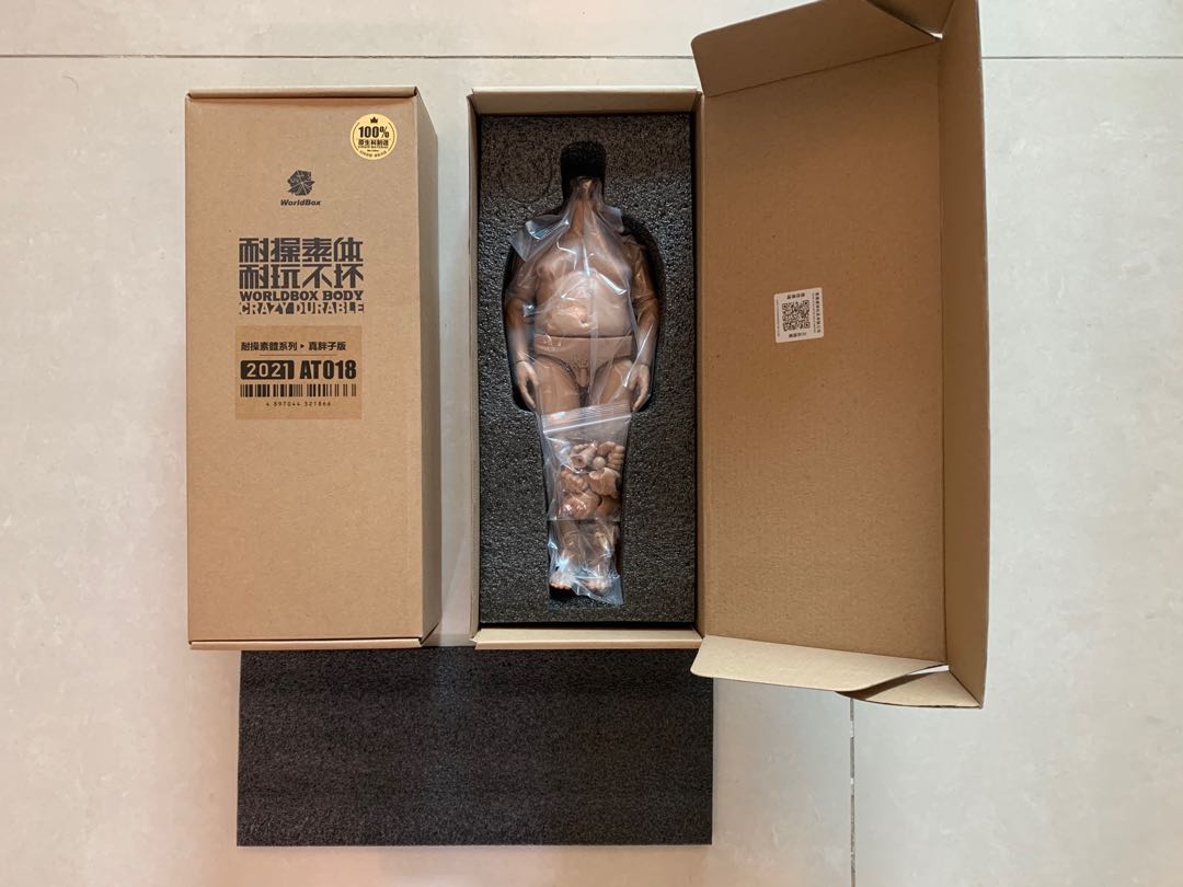 [全新]worldbox At018 1 6 耐操素體 男胖素體 肥素體 兵人 非hottoys Damtoys Soldier Story