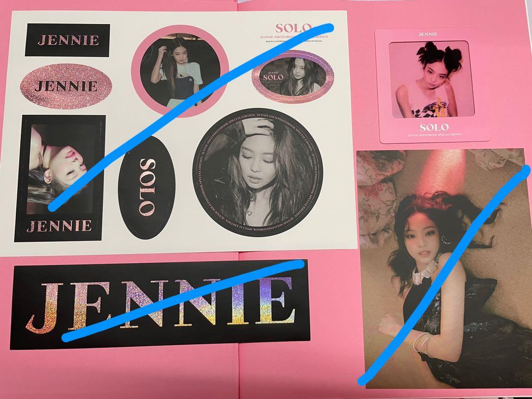 WTS blackpink jennie solo special edition photobook stickers name ...