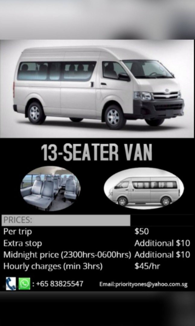 13 seater van for cemetery and Hari Raya visiting, Cars, Other Vehicles ...
