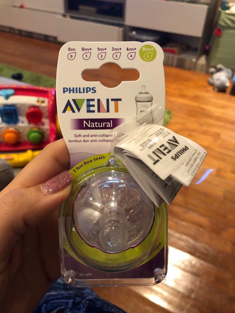 Avent Natural Flow Teets, Babies & Kids, Nursing & Feeding ...