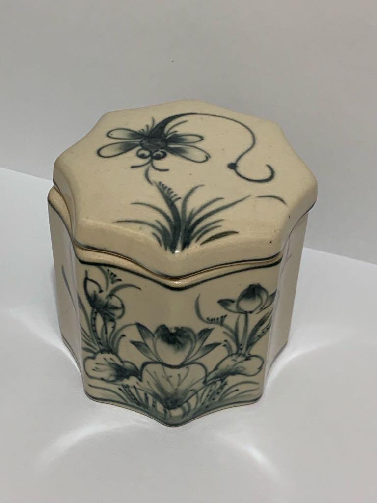 Vietnamese Ceramic trinket box from Hoi An, Furniture & Home Living ...