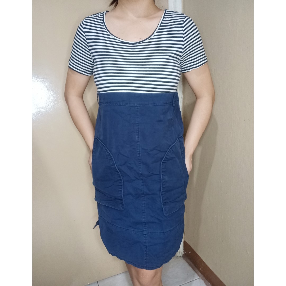 Combi Denim Dress, Women's Fashion, Dresses & Sets, Dresses on Carousell
