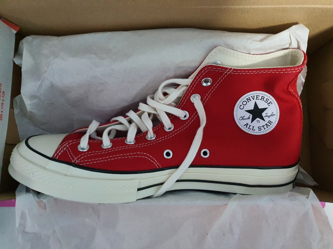 Converse Chuck 70 red, Men's Fashion, Footwear, Sneakers on Carousell