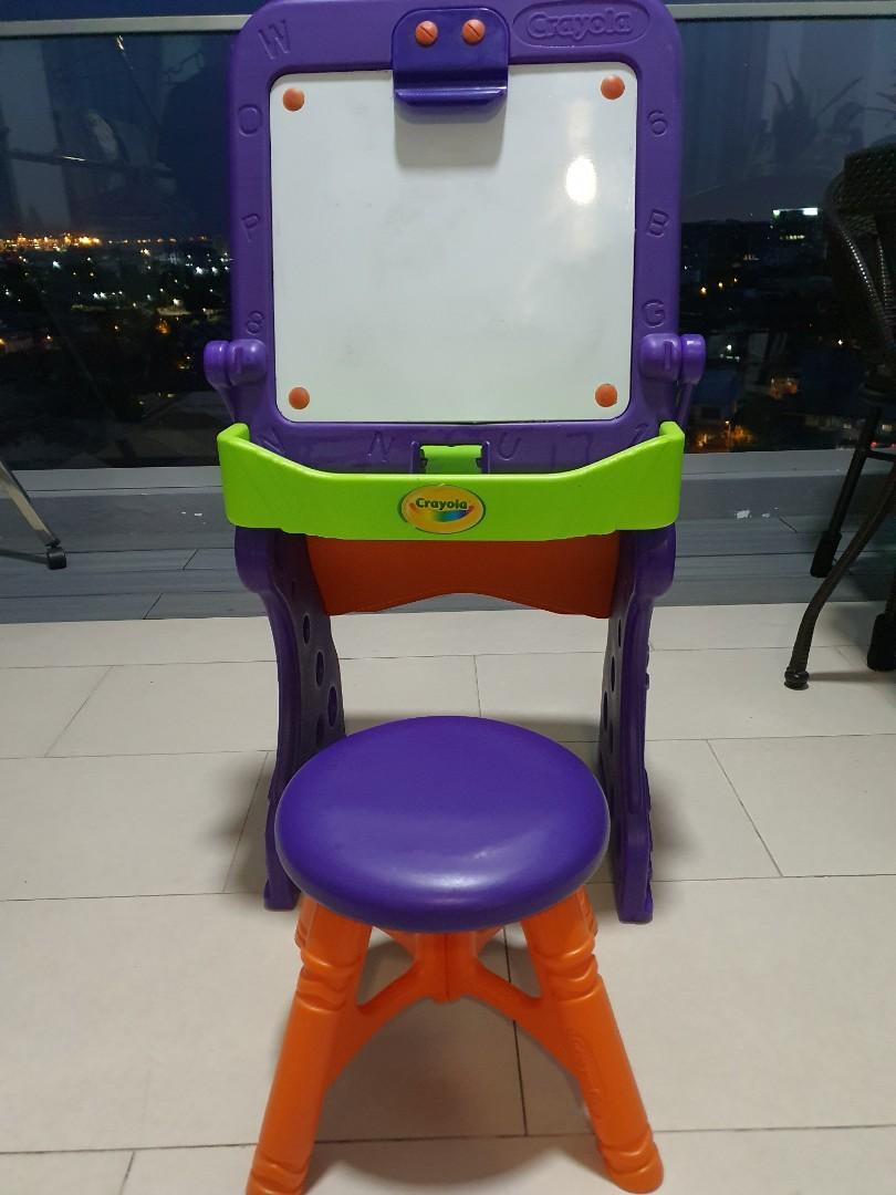 Crayola Art Studio Easel with stool, Babies & Kids, Baby Nursery & Kids ...
