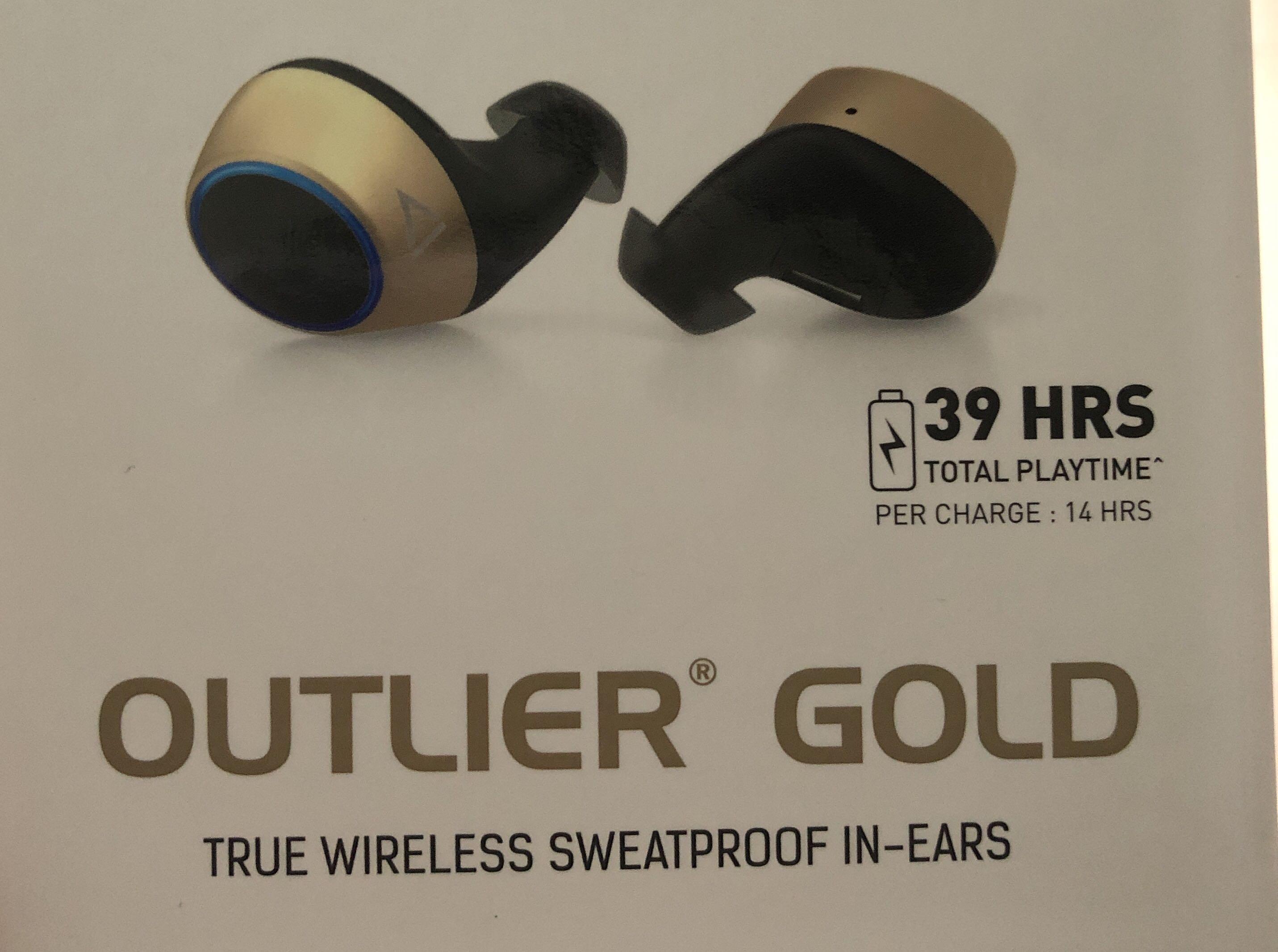 Creative Outlier Gold Bluetooth earpiece, Audio, Earphones on Carousell
