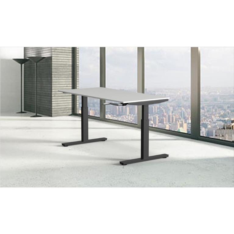 Flight™ Manual Hand Crank Height Adjustable table / Manual Sit Stand ...
