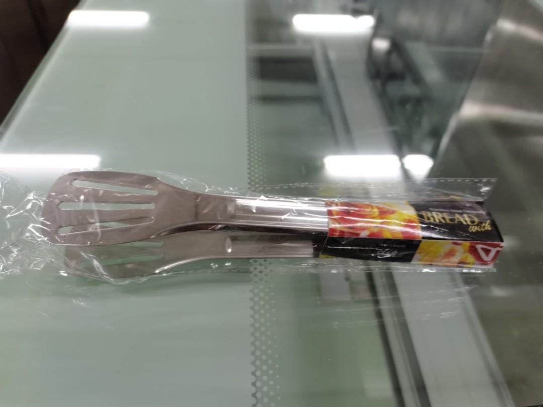 Food grabber tool / stainless steel tongs, Furniture & Home Living ...