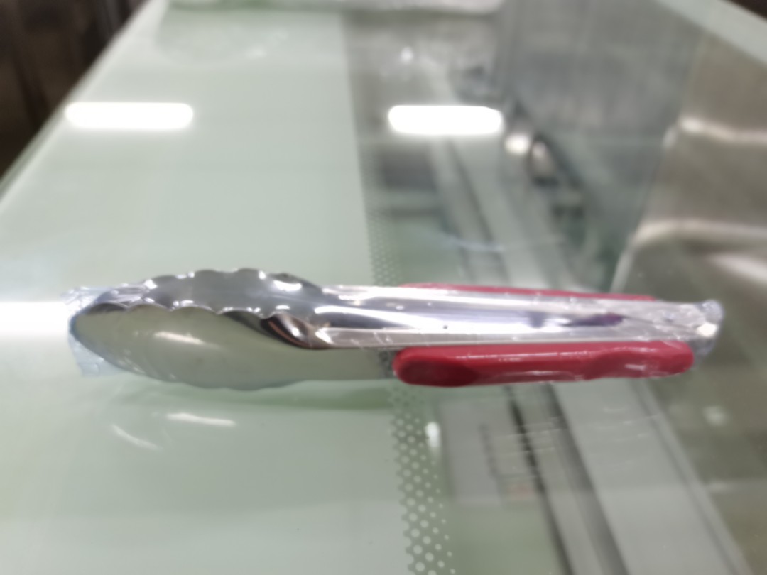 Food grabber tool / stainless steel tongs, Furniture & Home Living ...