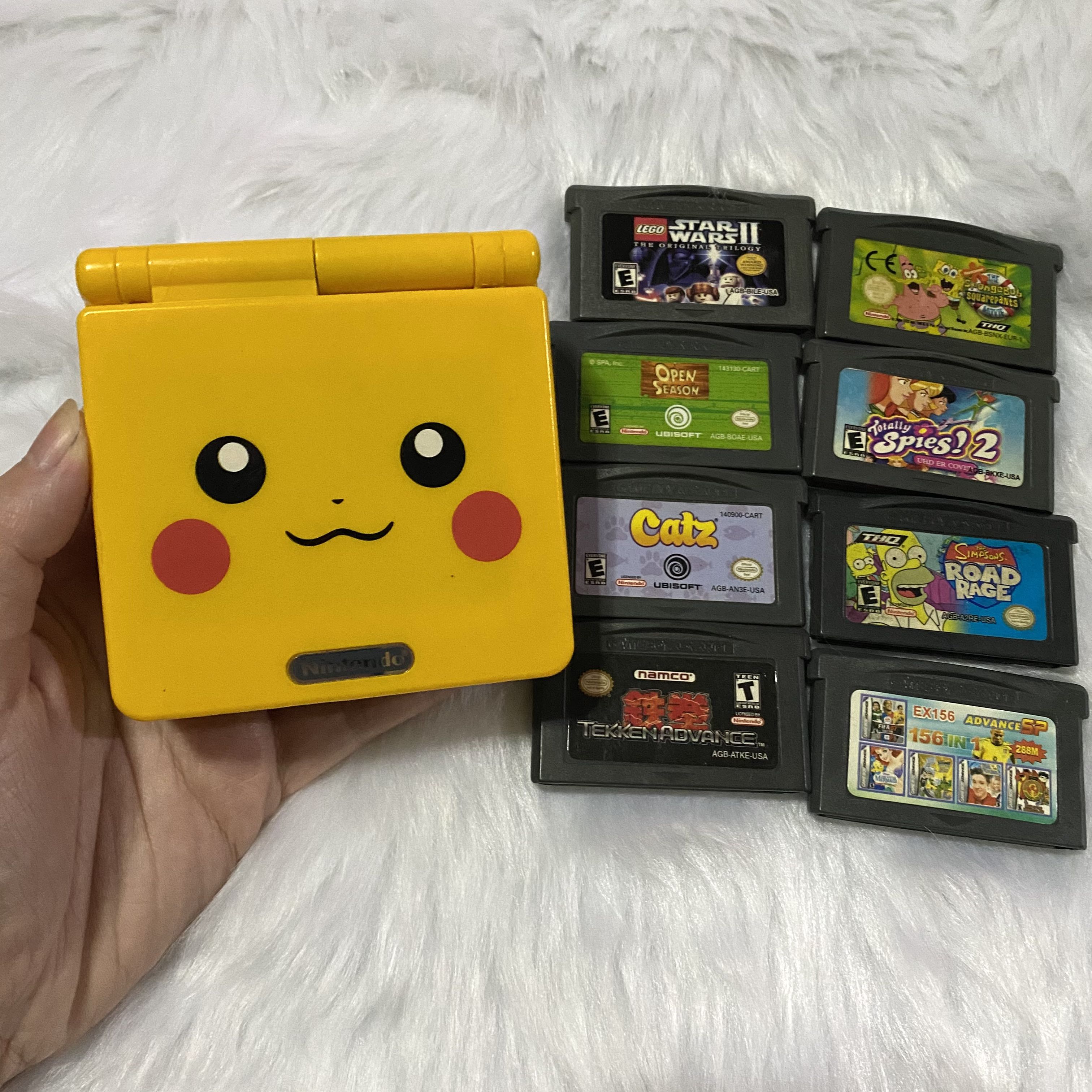 Gameboy advance SP Pikachu shell, Video Gaming, Video Game Consoles ...