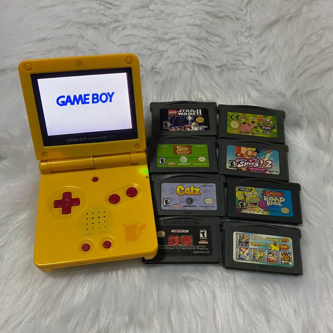Gameboy advance SP Pikachu shell, Video Gaming, Video Game Consoles ...