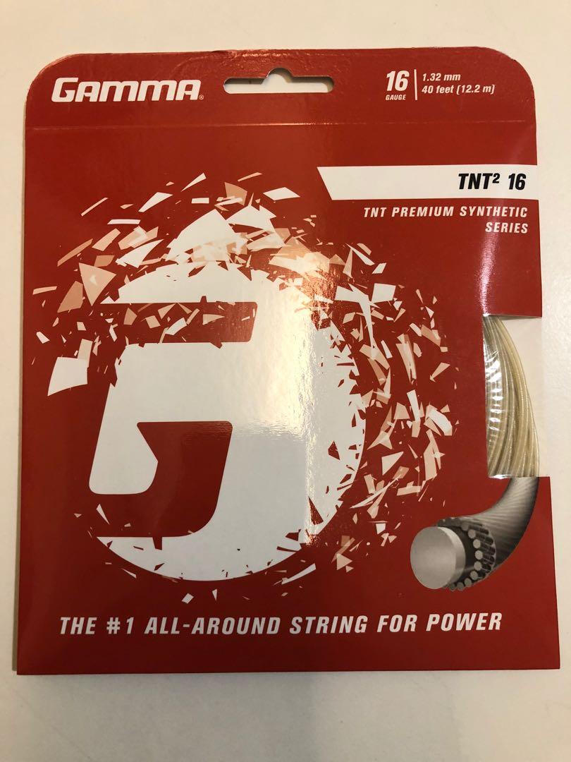Gamma TNT 16g, tennis strings, Sports Equipment, Sports & Games, Racket ...