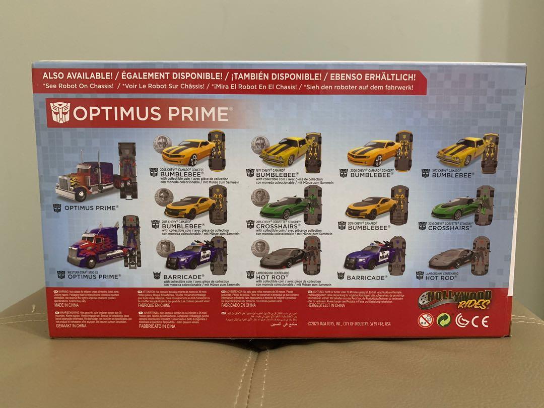 Jada Die Cast Transformers Optimus Prime Scale 1/24, Hobbies & Toys ...