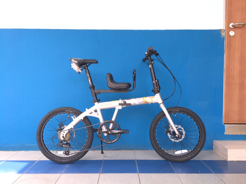 Java TT SL Lightest Entry Folding Bike with child seat, Sports ...