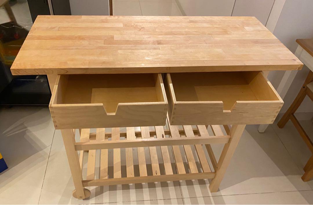 Kitchen Trolley / Island / Cart - IKEA FORHOJA, Furniture & Home Living ...