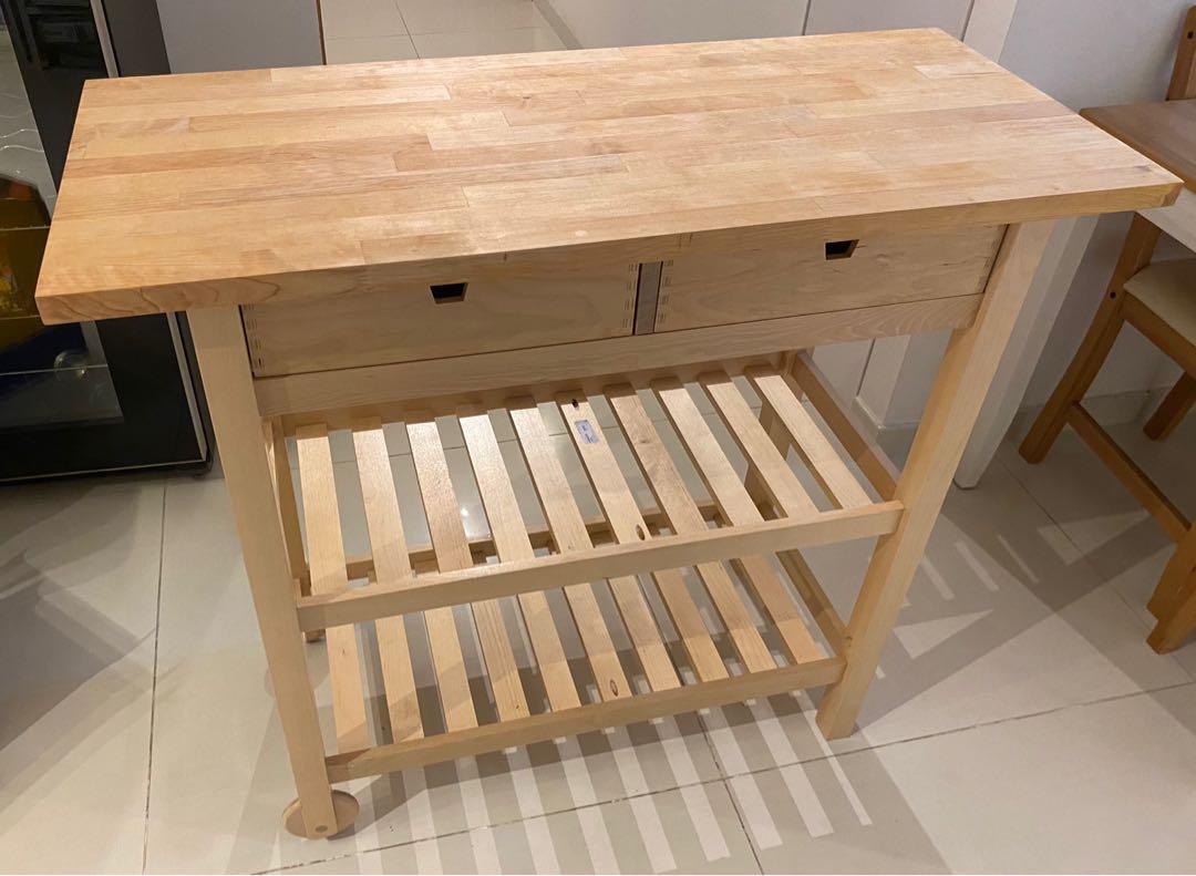 Kitchen Trolley / Island / Cart - IKEA FORHOJA, Furniture & Home Living ...