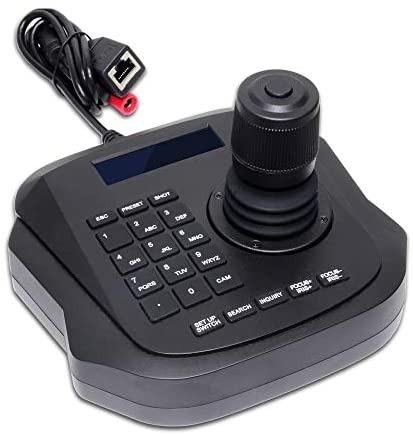 LEFTEK Onvif 4D Joystick IP PTZ Controller Network Keyboard with LCD ...