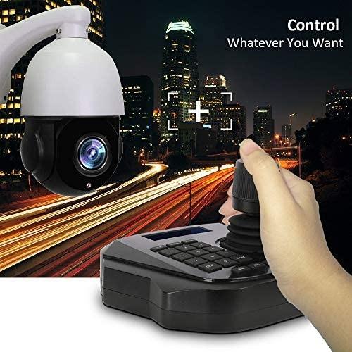 LEFTEK Onvif 4D Joystick IP PTZ Controller Network Keyboard with LCD Display for High Speed PTZ ...