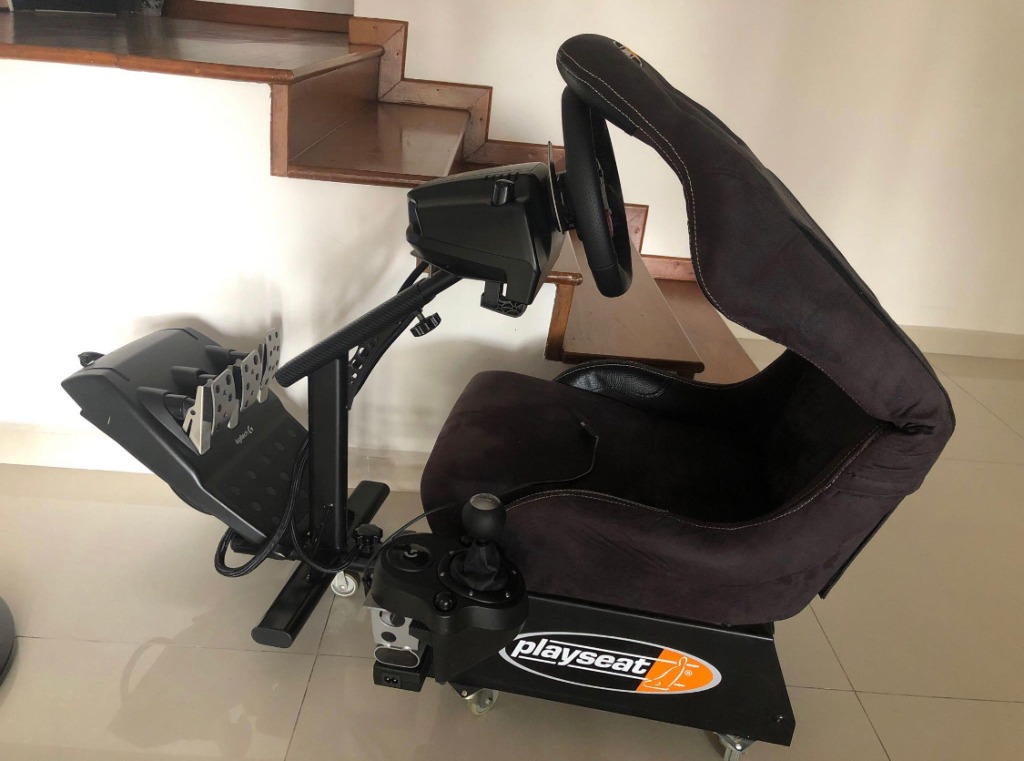Logitech G29 Racing Set (Wheel+Shifter+Seat), Video Gaming, Video Game ...