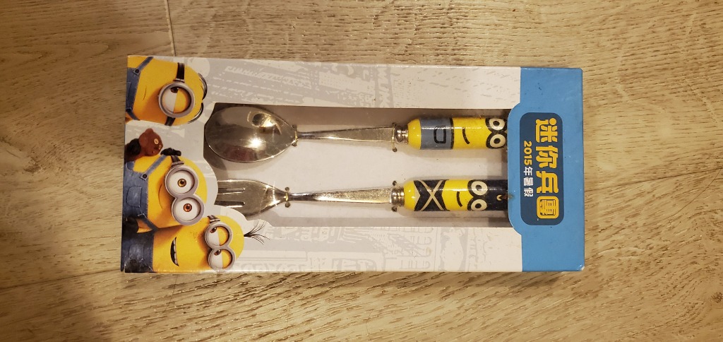 Minions Fork and Spoon, Furniture & Home Living, Kitchenware ...