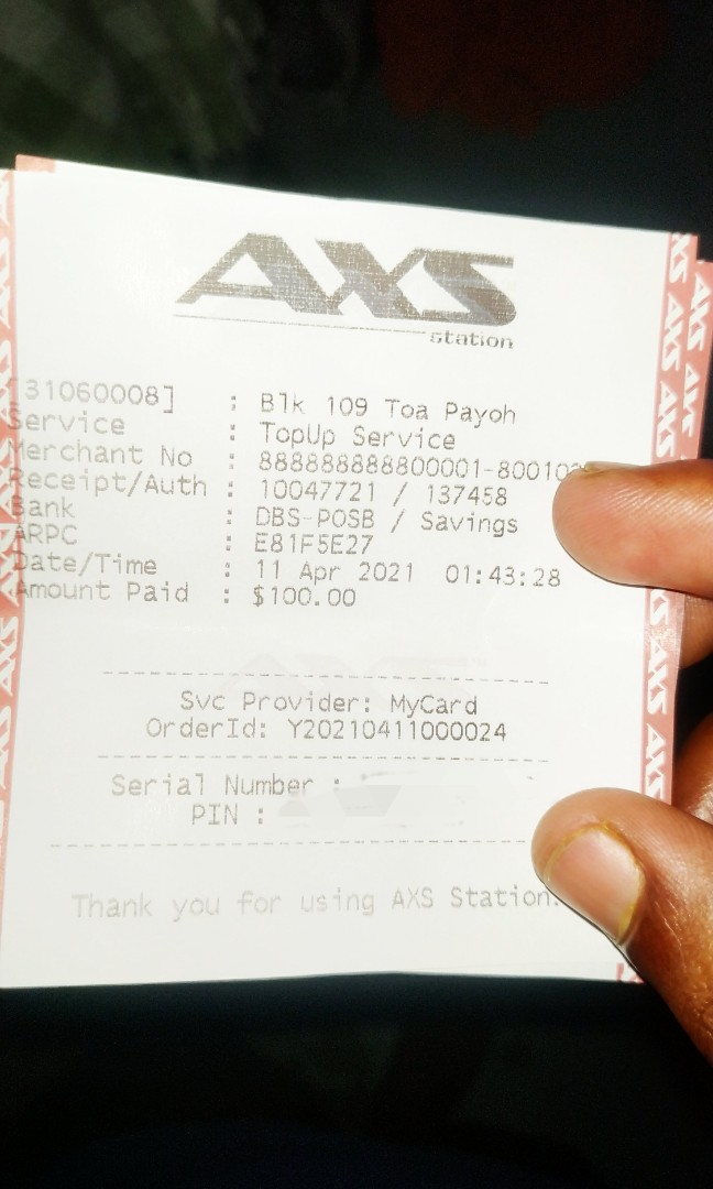 Mycard top up, Hobbies & Toys, Toys & Games on Carousell