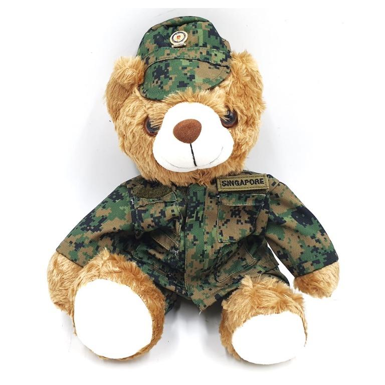 No.4 SAF Uniform Army Bear in Berets, Jockey Cap, Jungle Hat, Hobbies ...