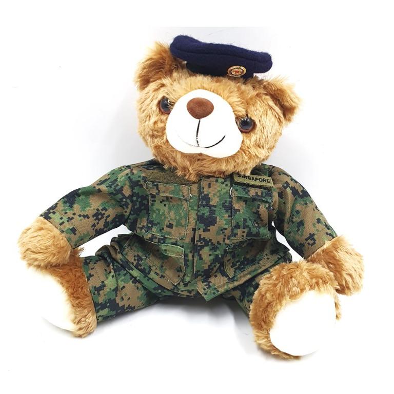 No.4 SAF Uniform Army Bear in Berets, Jockey Cap, Jungle Hat, Hobbies ...