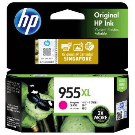 Original HP 955 Ink Cartridges (4 Colours - 1 Set), Computers & Tech ...