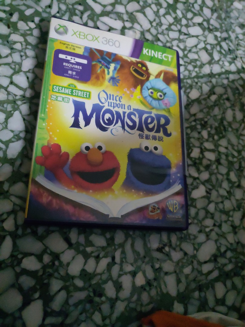 Sesame Street Once Upon A Monster Kinect Xbox 360, Video Gaming, Video ...