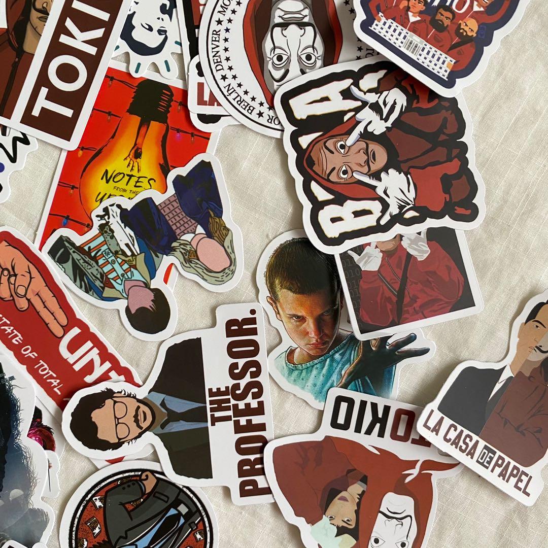 SG SELLER - TV NETFLIX Series Movie Drama Waterproof Stickers Laptop ...