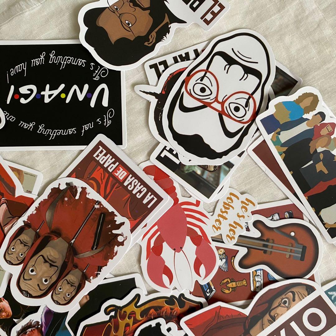 SG SELLER - TV NETFLIX Series Movie Drama Waterproof Stickers Laptop ...