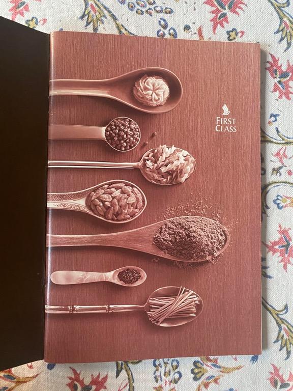 新加坡航空頭等艙 Singapore Airlines First Class menu, 其他, 其他 - Carousell