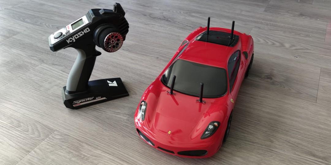Tamiya rc 1/10 TT02 with Ferrari F430 shell, Toys & Games, Others on ...